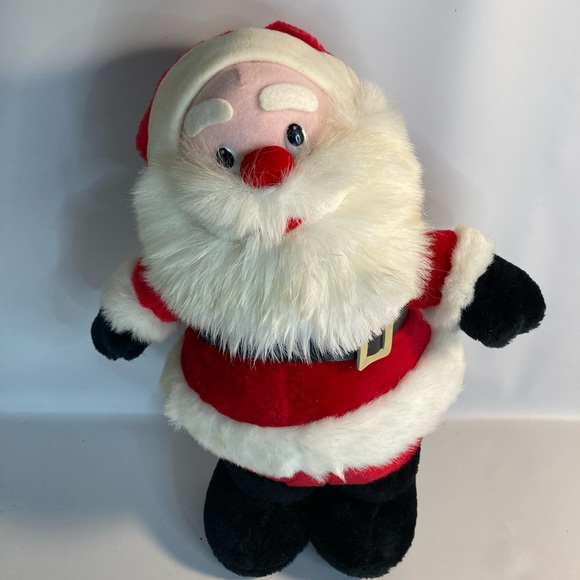 Russ | Toys | Russ Berrie Jolly Musical Standing Santa Plush 398 2 ...